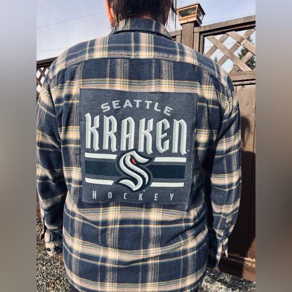 Patagonia | Jackets & Coats | Seattle Kraken Upcycled Flannel | Poshmark